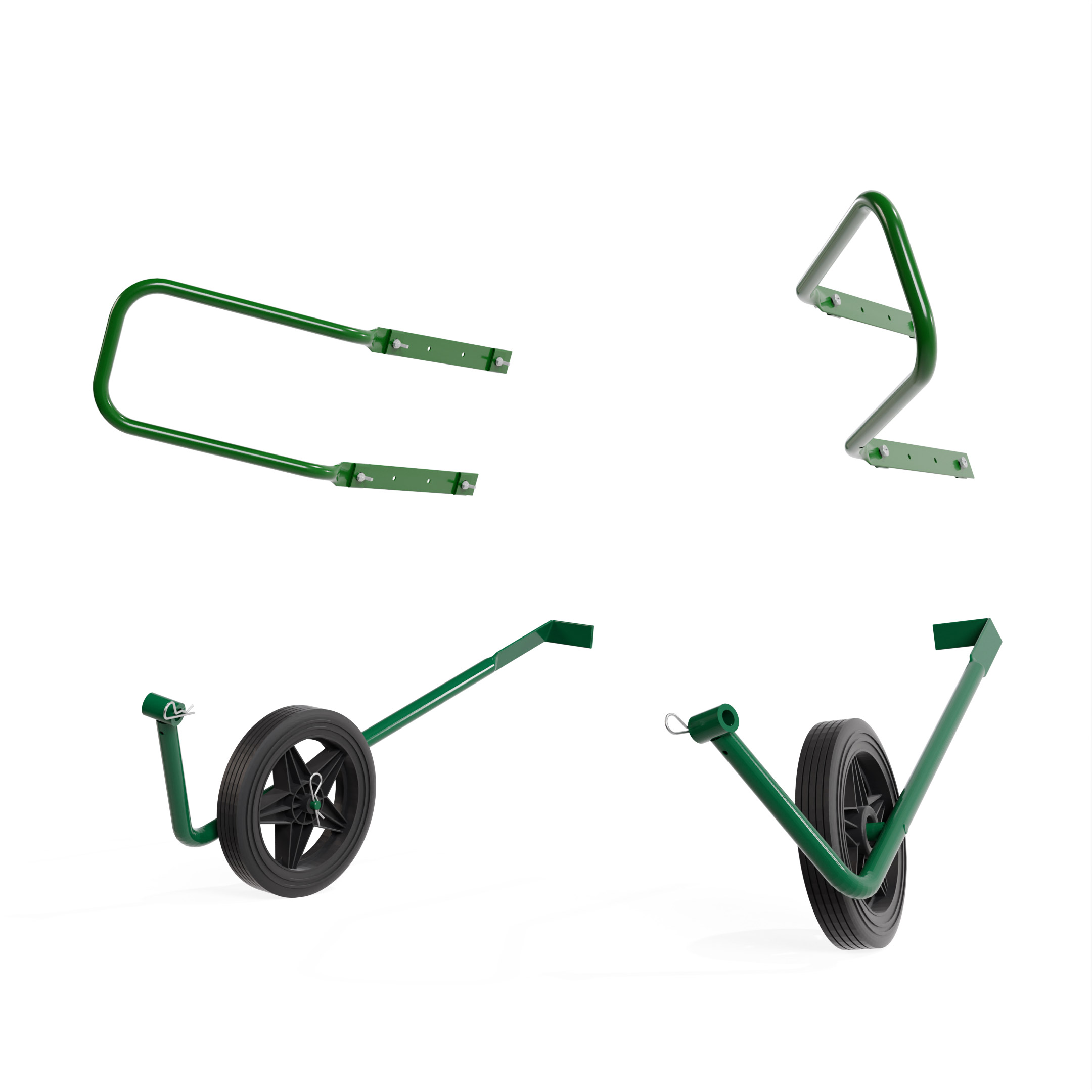 Eglu Go Up Wheel Set + Run Handles | Omlet