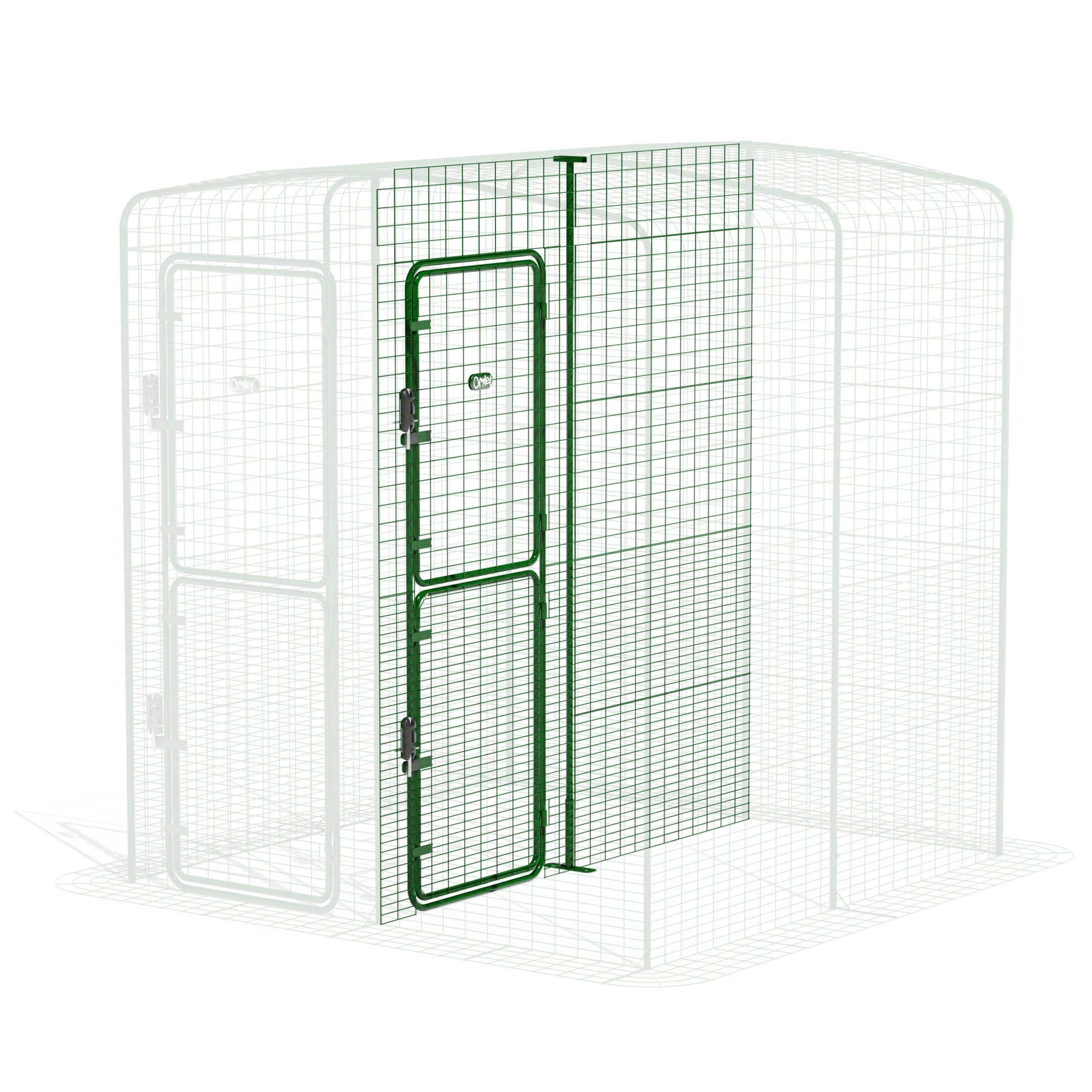 Outdoor Cat Run Partition High - 2 Panels | Omlet