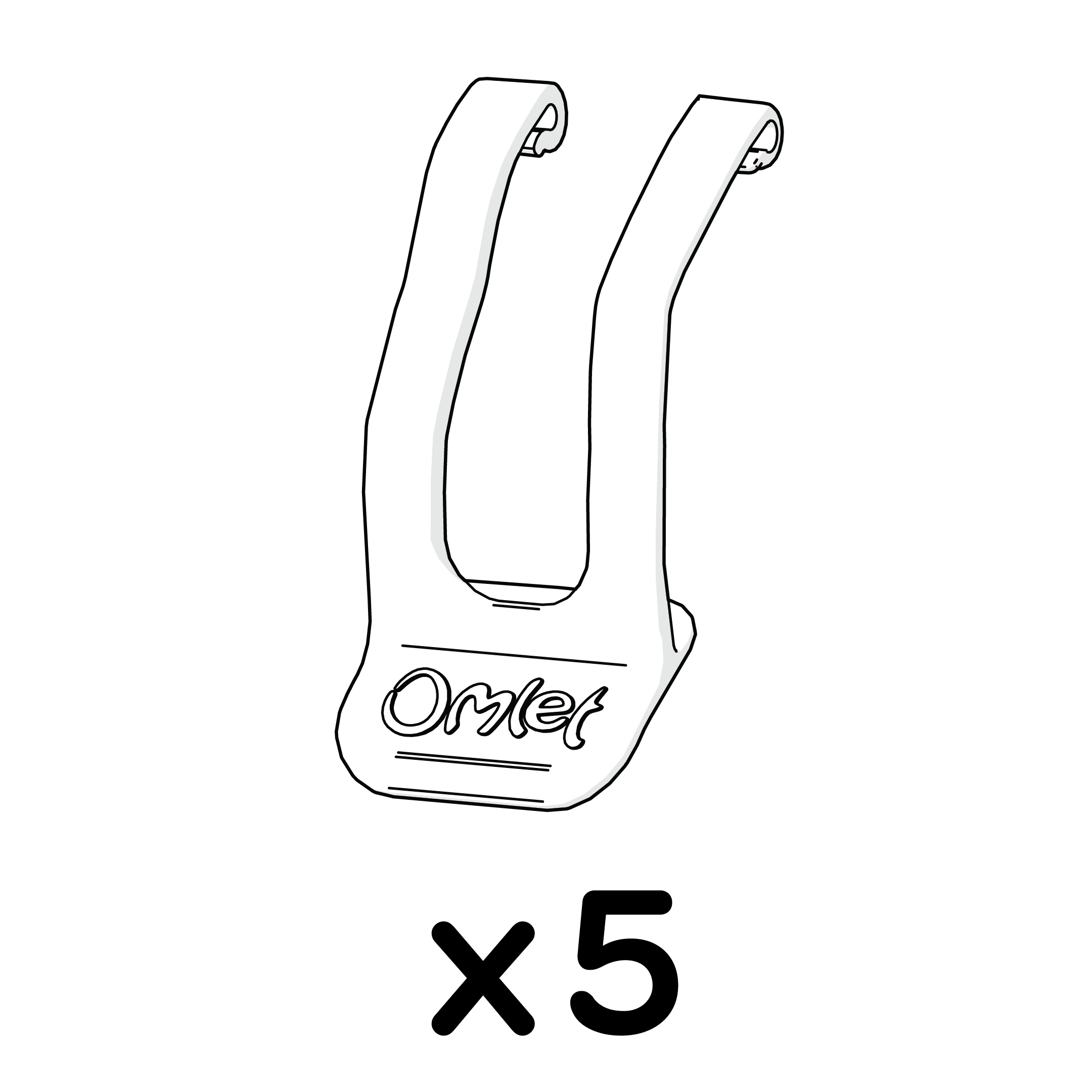 Geo Bird Cage - Pack of 5 Cage Clips - Teal | Omlet