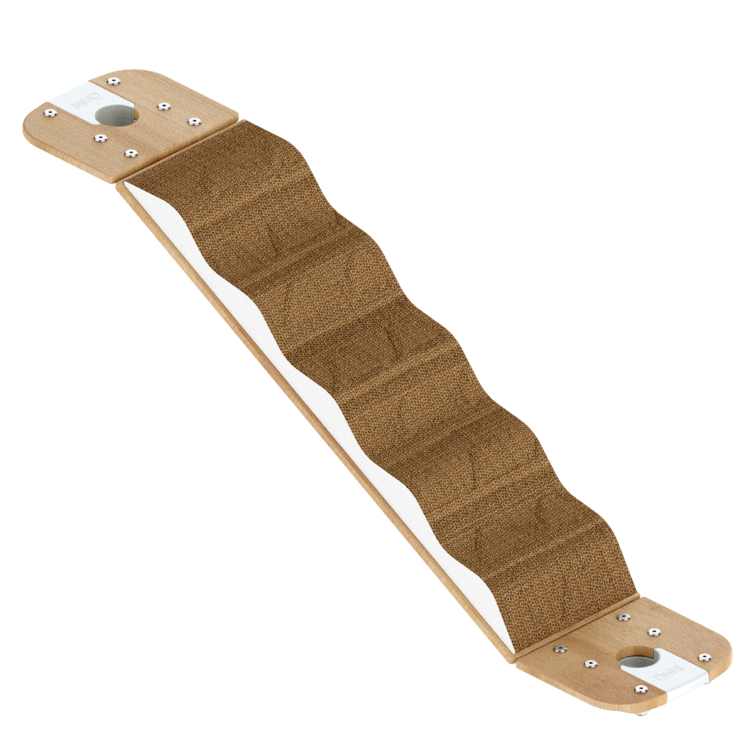 Freestyle - Bamboo Pole to Pole Ramp with Cardboard Wave Scratching Box ...