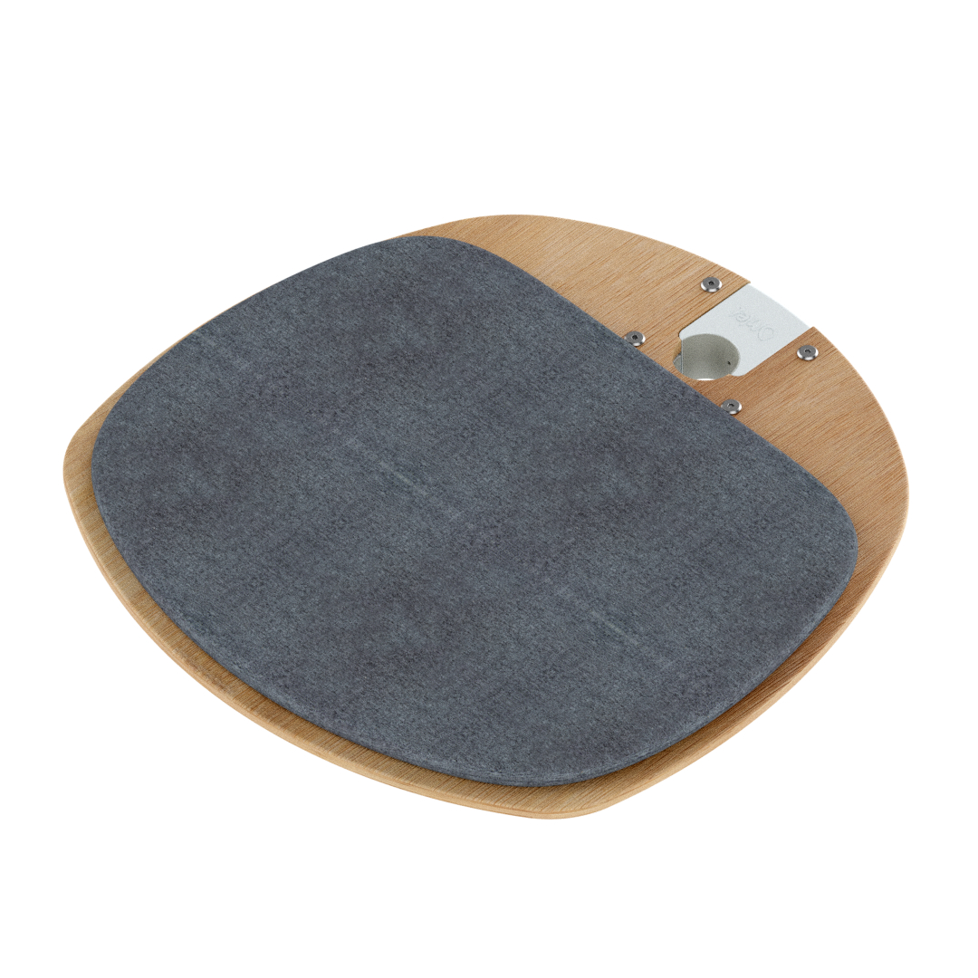 Freestyle - Bamboo Platform with Woven Grey Cushion (includes bracket ...